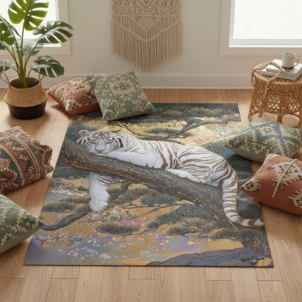 Tiger Rug - Etsy