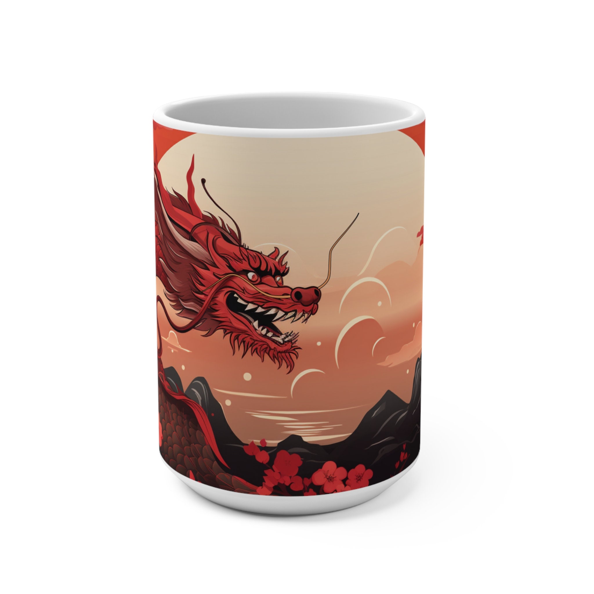 Chinese New Year Mug, 2024 Chinese Dragon Coffee Mug, Lunar New Year ...