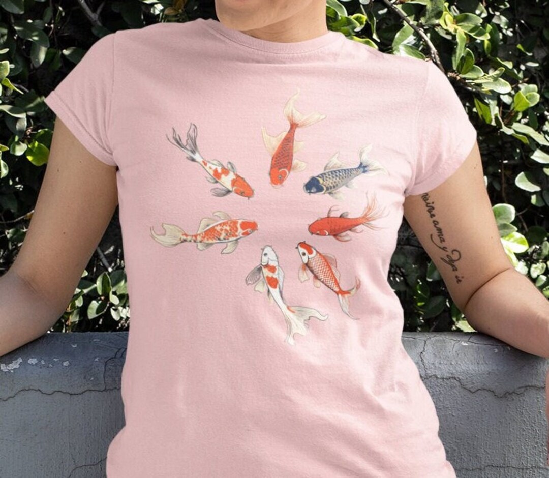 Koi Fish Shirt, Japanese Koi Fish Shirt, Fish Shirt, Japanese Shirt ...
