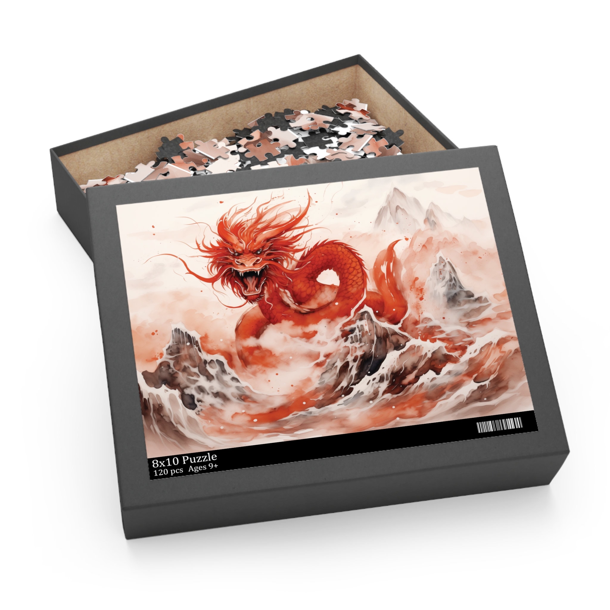 Chinese New Year Puzzle, Year of the Dragon Puzzle, Chinese Painting ...
