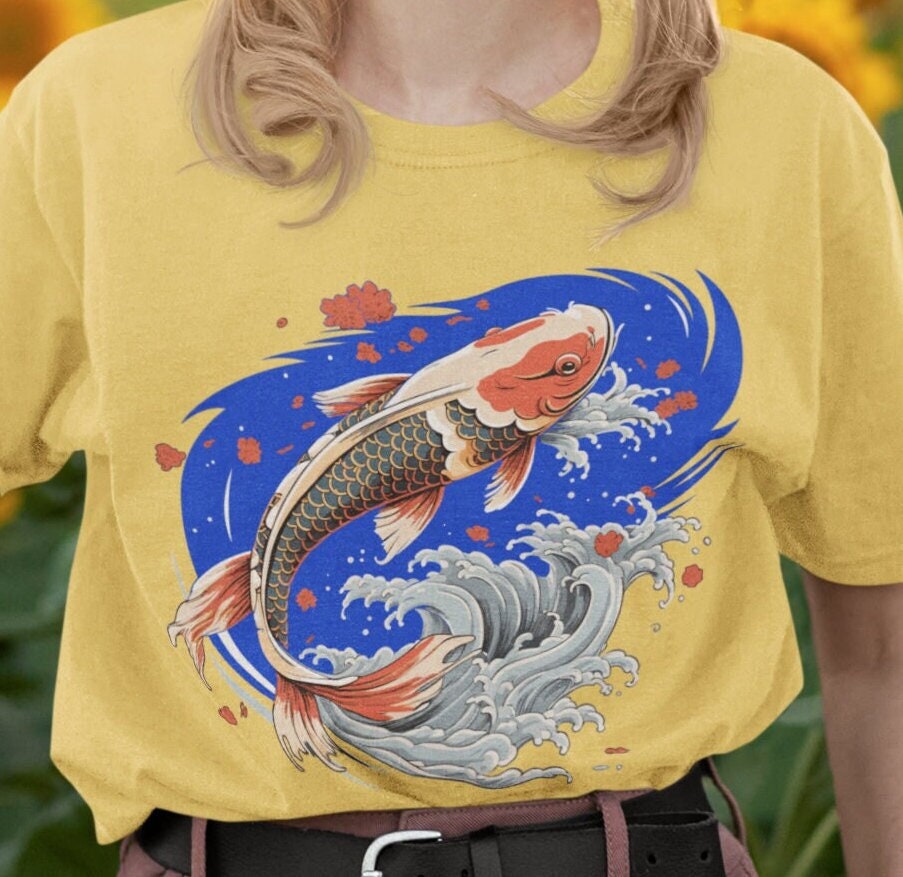 Koi Fish Shirt Japanese Koi Fish Shirt Fish Shirt Japanese - Etsy