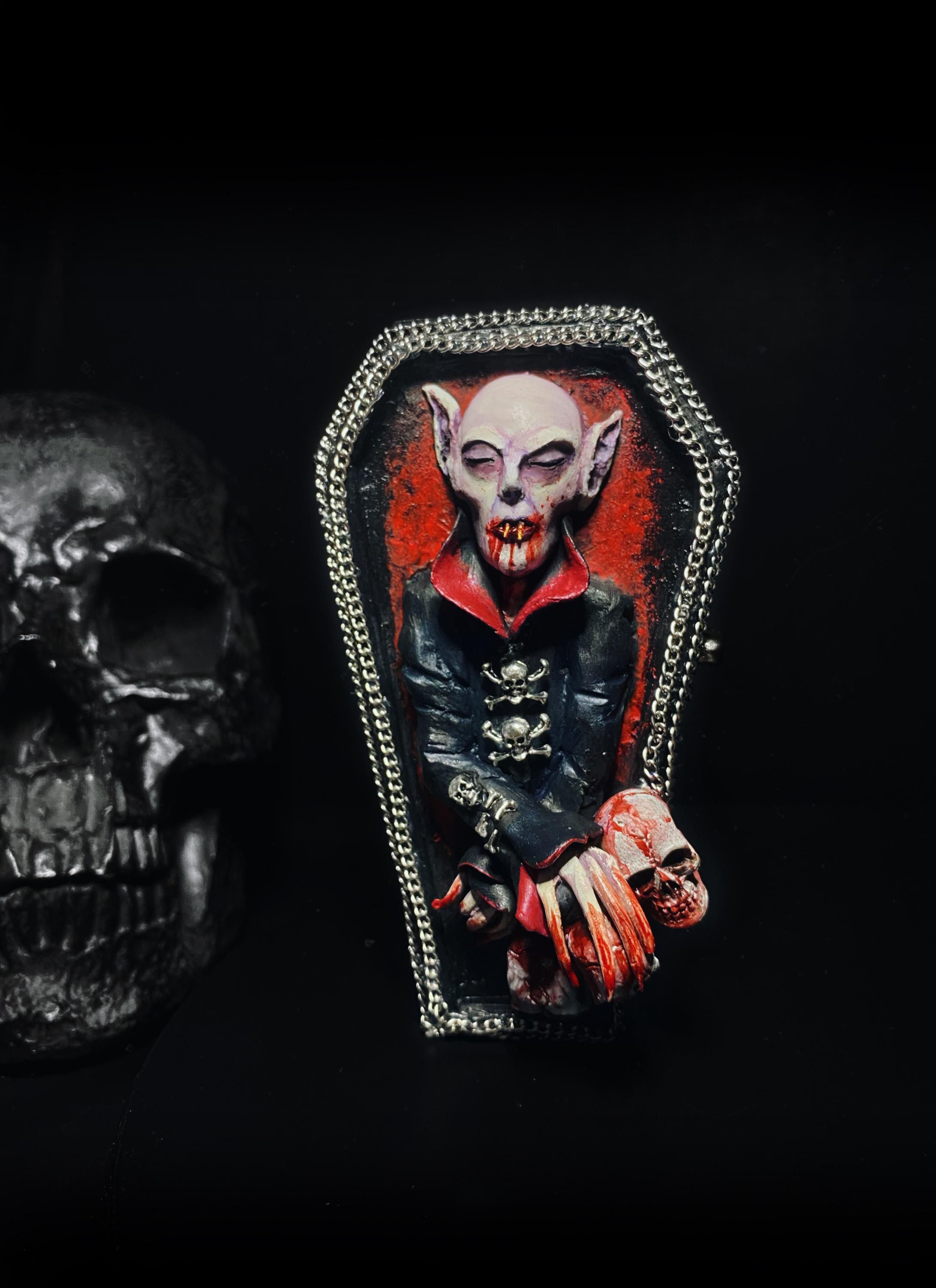 Nosferatu Sculpture Coffin Storage Box, Decor - Etsy