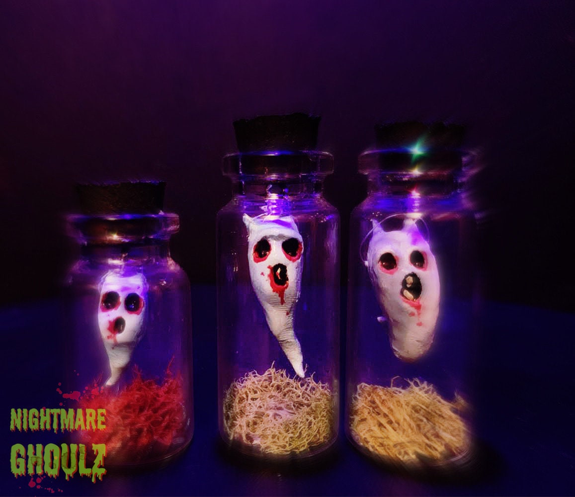 Blood Thirsty Soulies in a Jar, Ghost in Jar, Soul in a Jar - Etsy