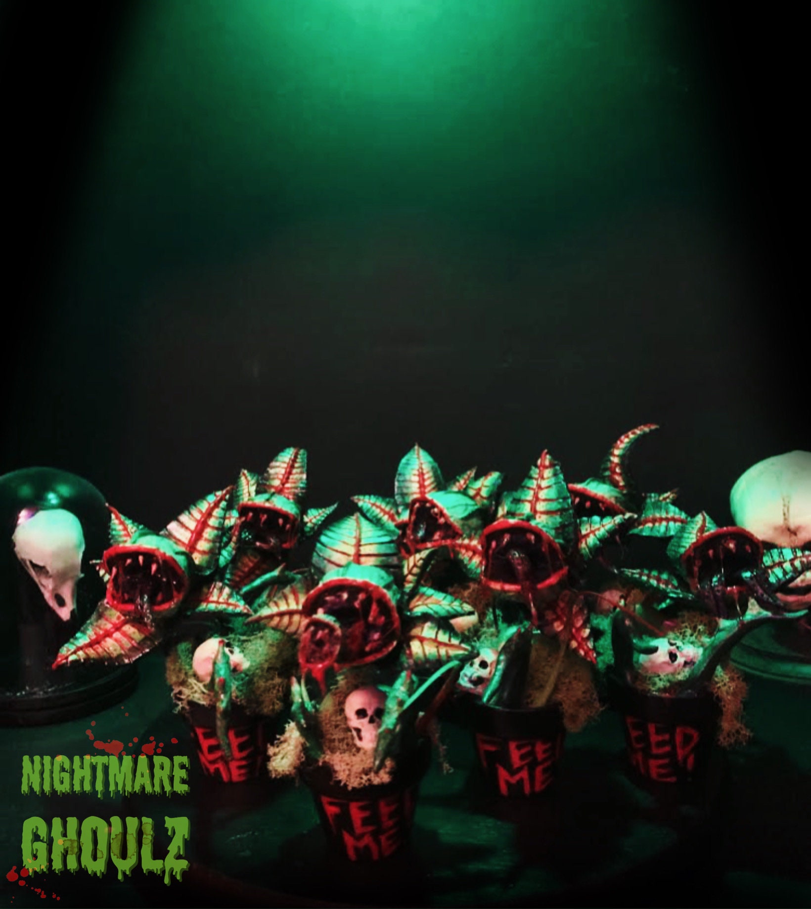 Little Shop of Horrors Audrey Plant Hand Crafted Sculpture, Flower Pot ...