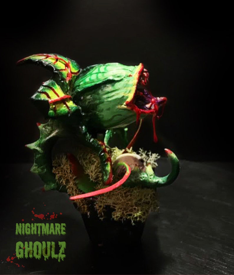 Little Shop of Horrors Audrey Plant Hand Crafted Sculpture, Flower Pot ...