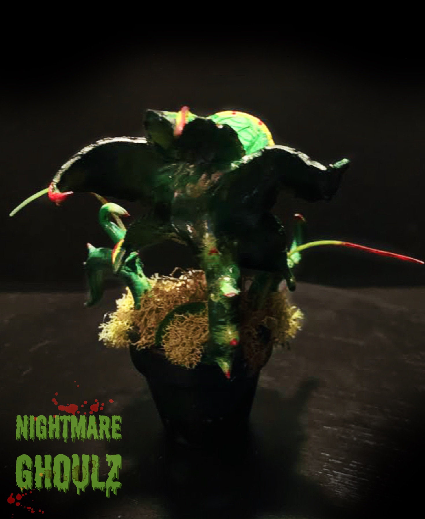 Little Shop of Horrors Audrey Plant Hand Crafted Sculpture, Flower Pot ...