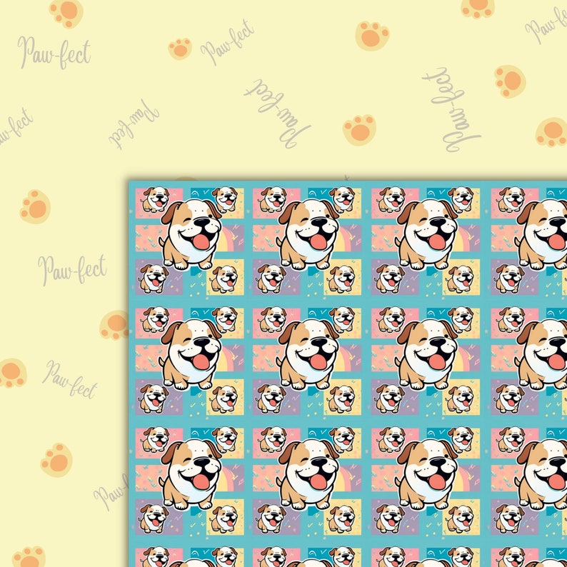 Cute Puppy Digital Paper Bundle | Scrapbook Designs (digital Download ...