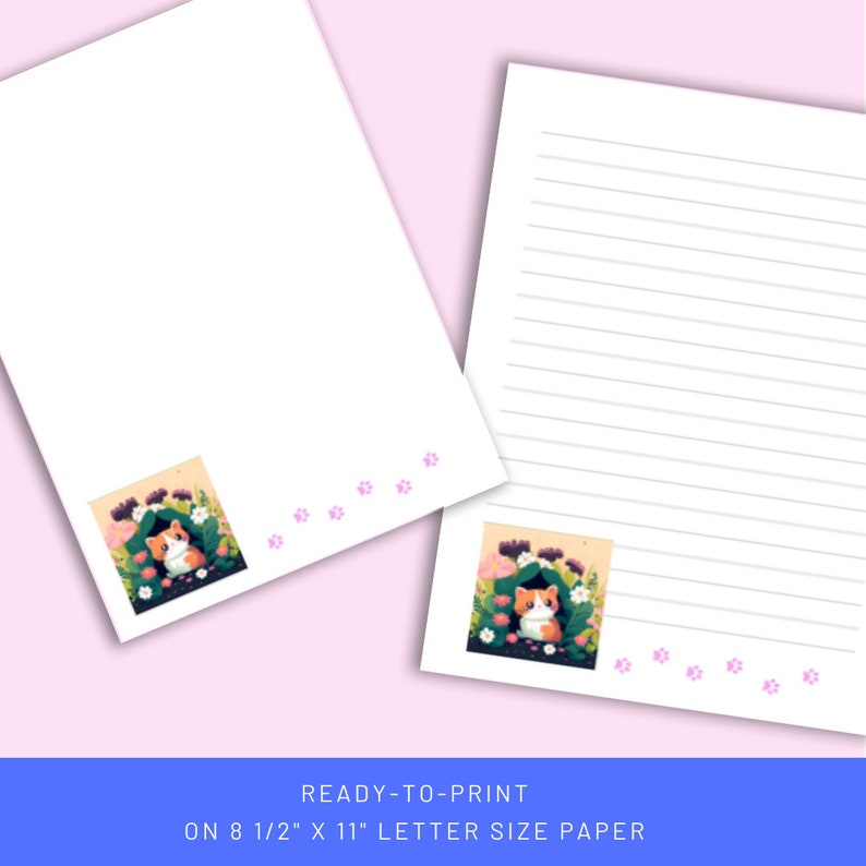 Cats - Hiding in Garden | Printable Stationery & Envelopes ...