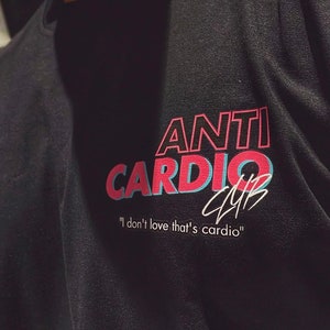 ANTI CARDIO Over Sized T Shirt Gym Clothing Men - Etsy