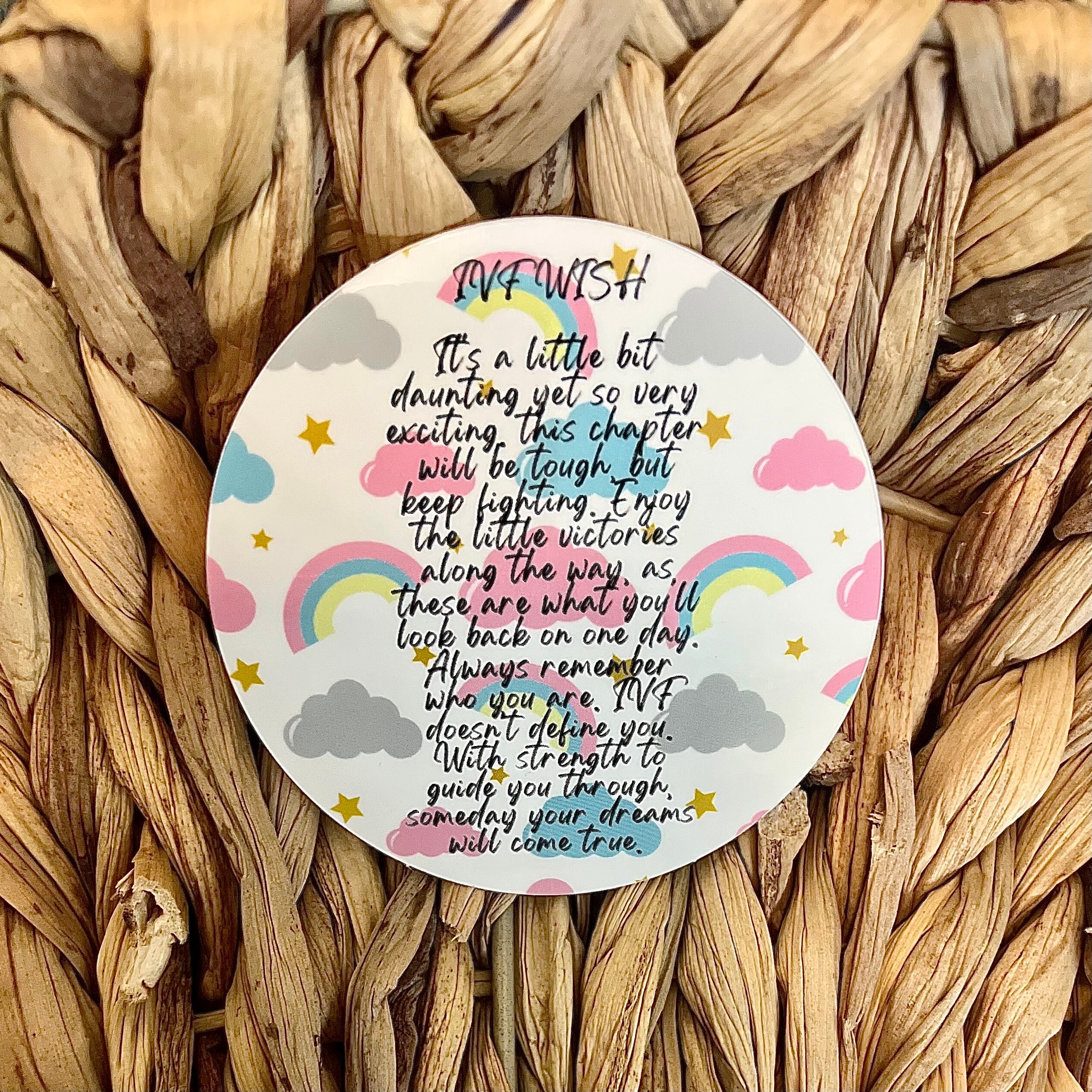Ivf Vinyl Sticker Ivf Sticker Ivf Wish Infertility Ivf Gift - Etsy