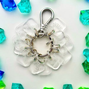 Dialectical Behavior Therapy DBT Skills Charm Keychain, Mental Health ...