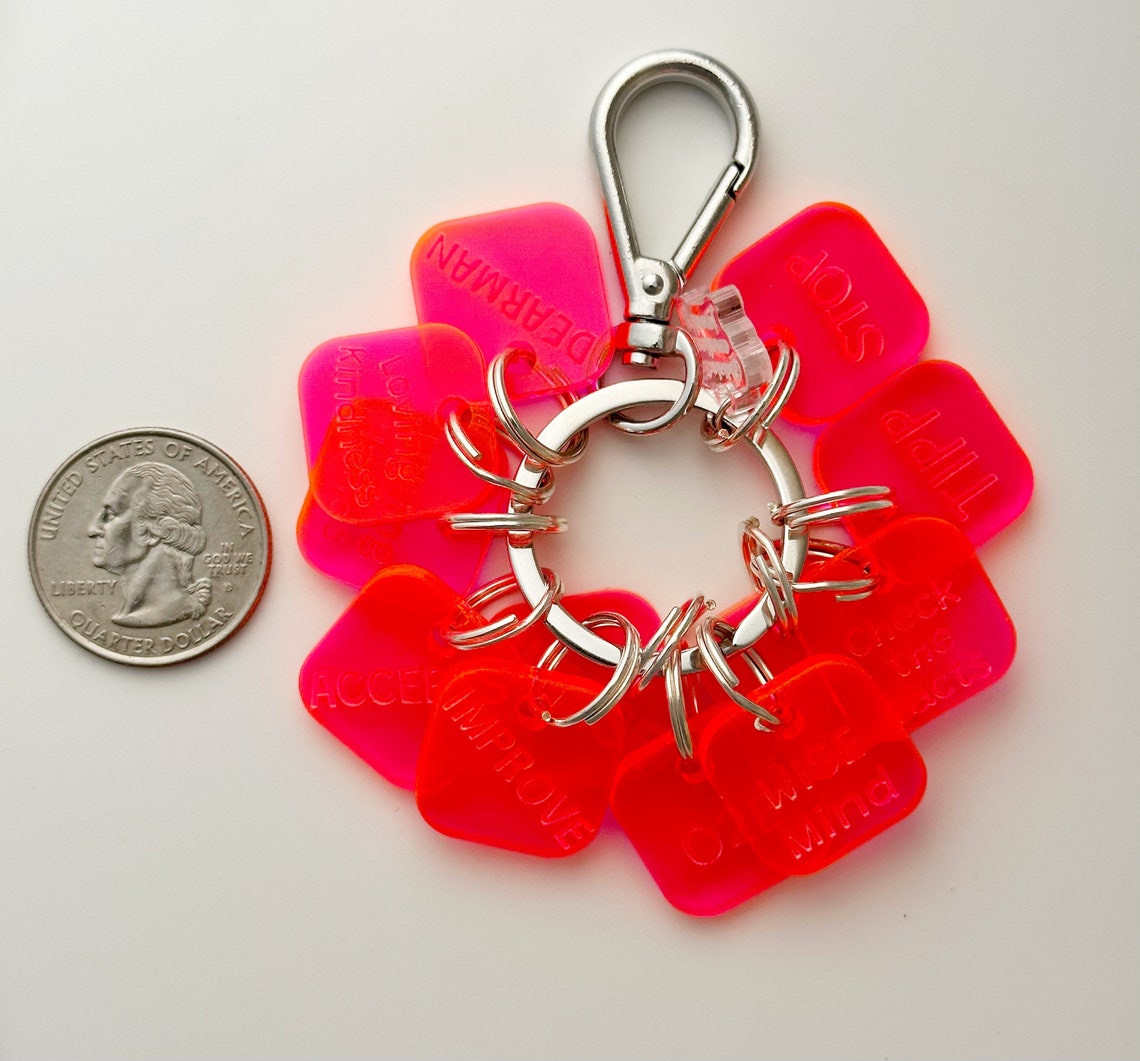 Dialectical Behavior Therapy DBT Skills Charm Keychain - Etsy