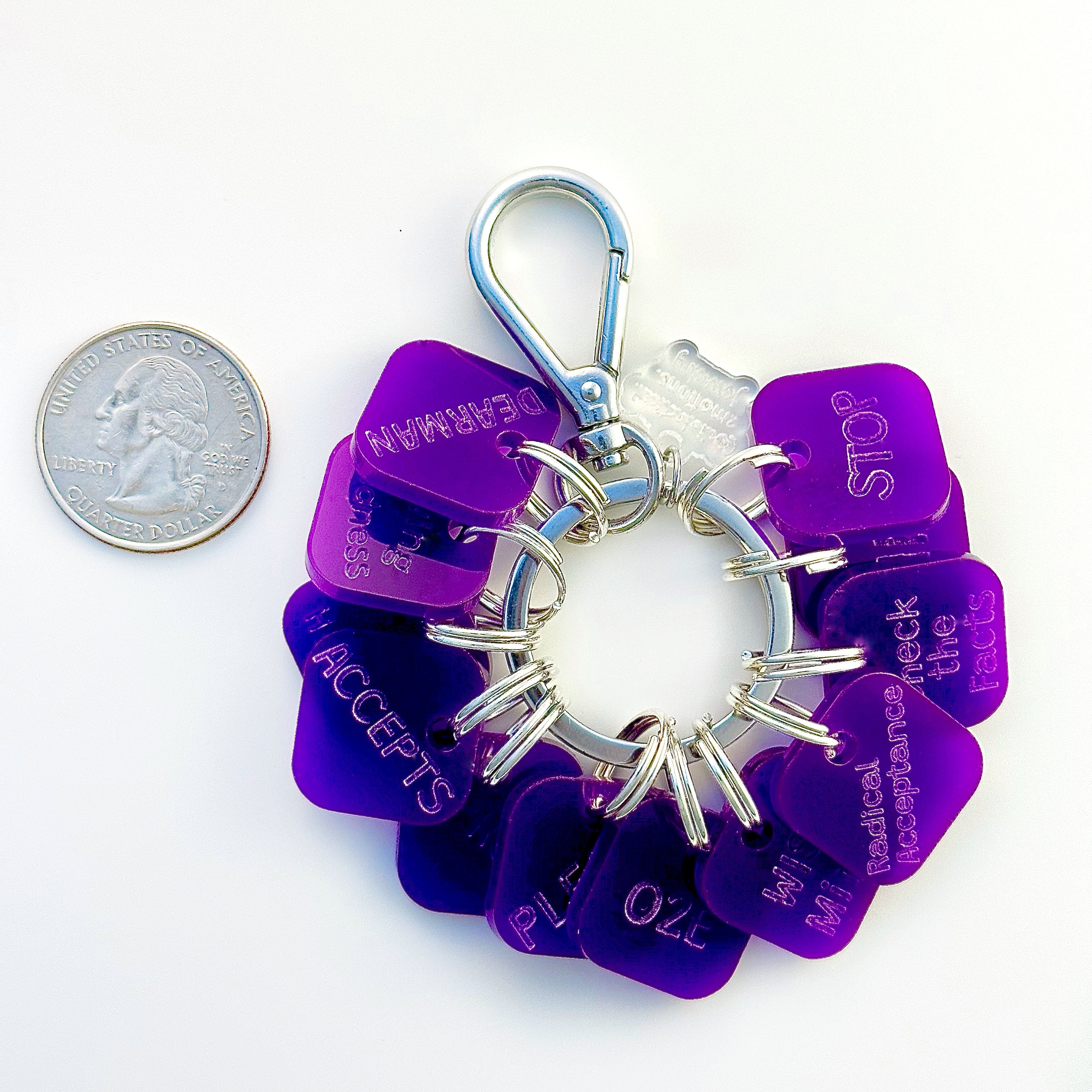 Dialectical Behavior Therapy DBT Skills Charm Keychain - Etsy