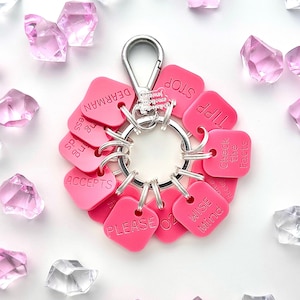 Dialectical Behavior Therapy DBT Skills Charm Keychain, Mental Health ...