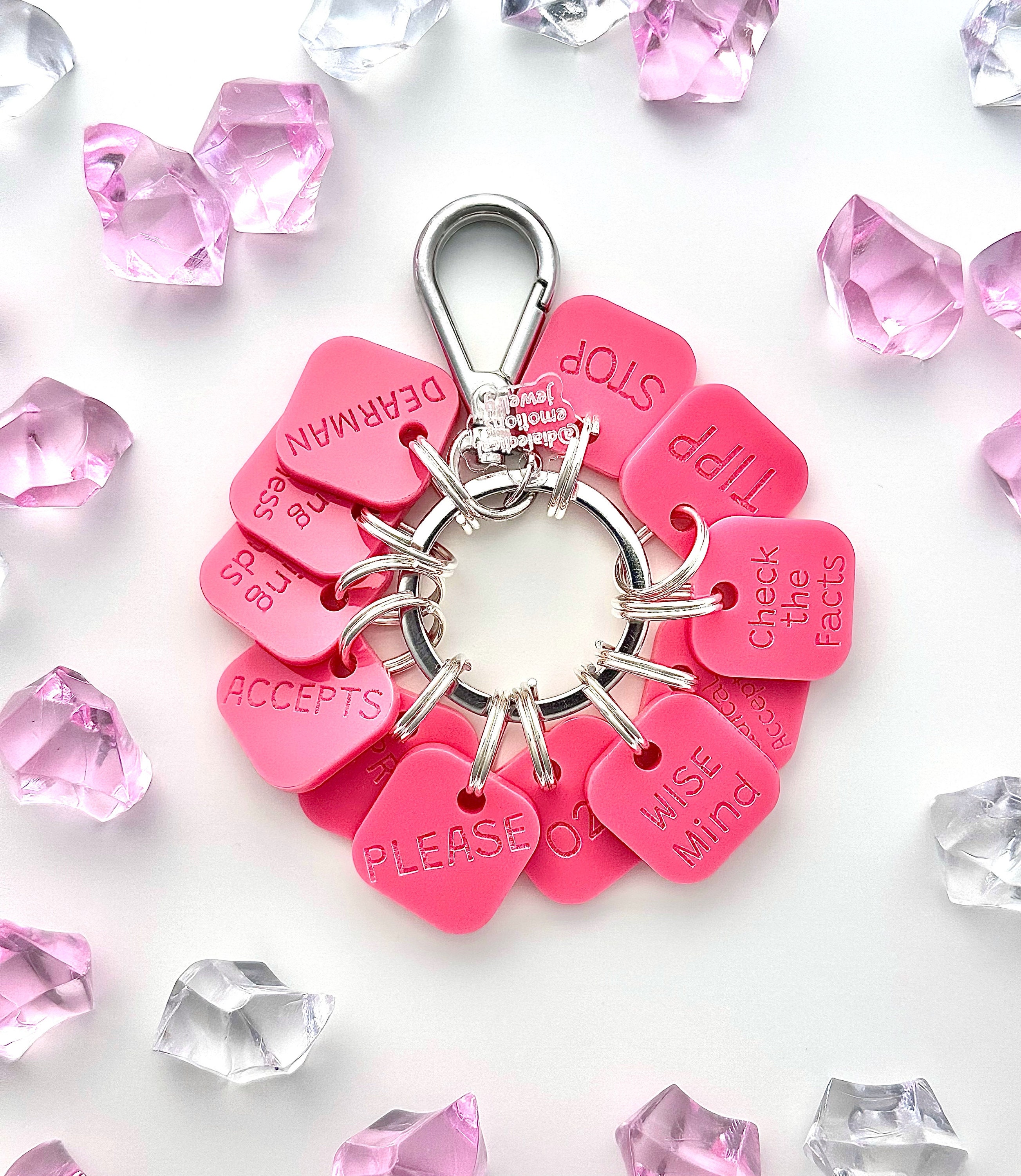 Dialectical Behavior Therapy DBT Skills Charm Keychain - Etsy