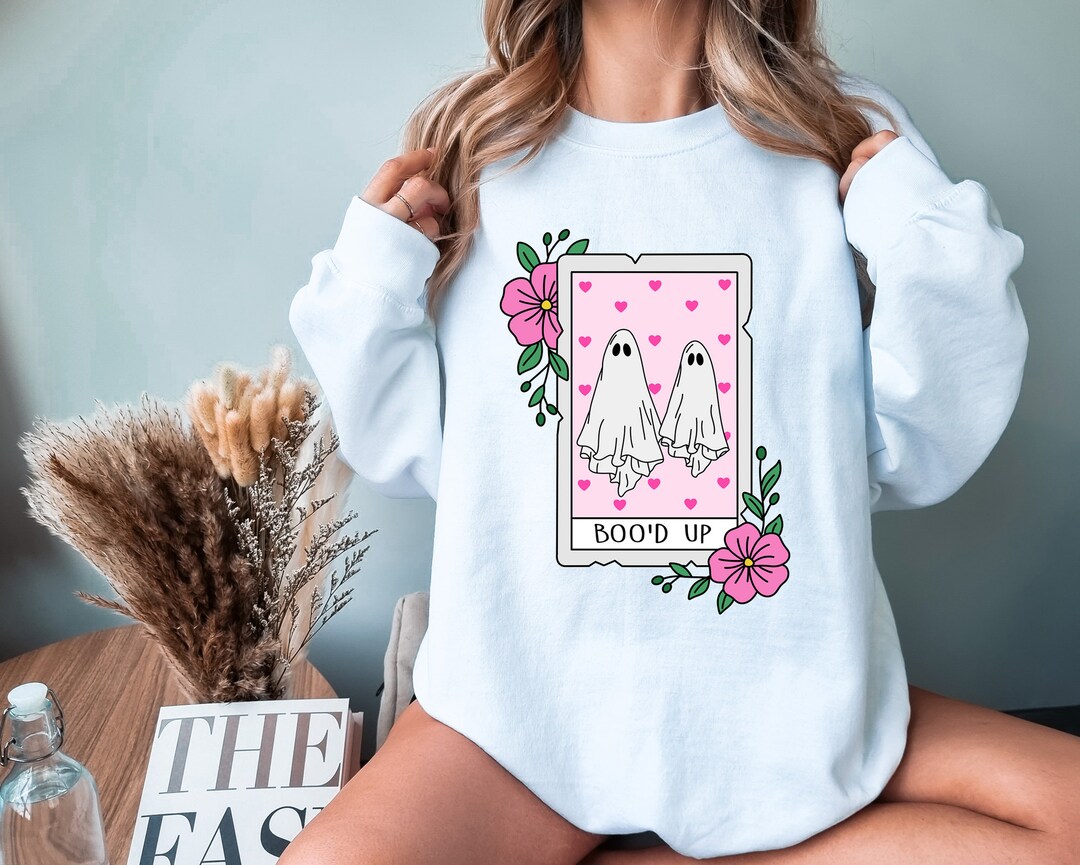Bood up Valentines Spooky Ghost Tarot, Valentine Sweatshirt ...