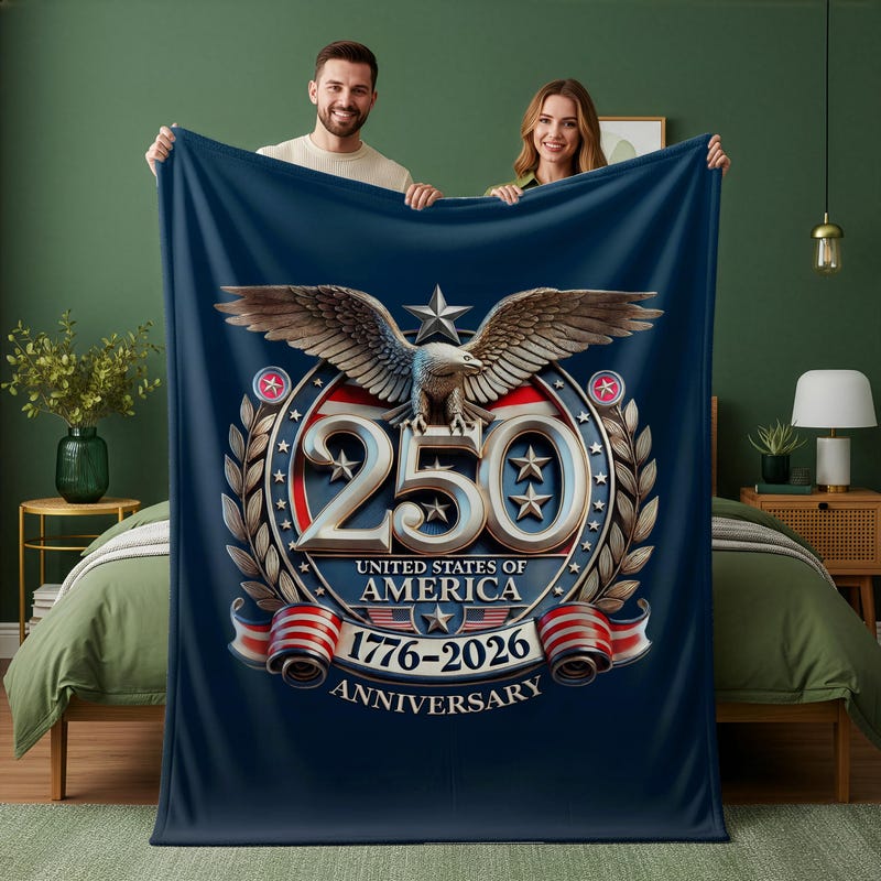 America 250th Blanket - Etsy