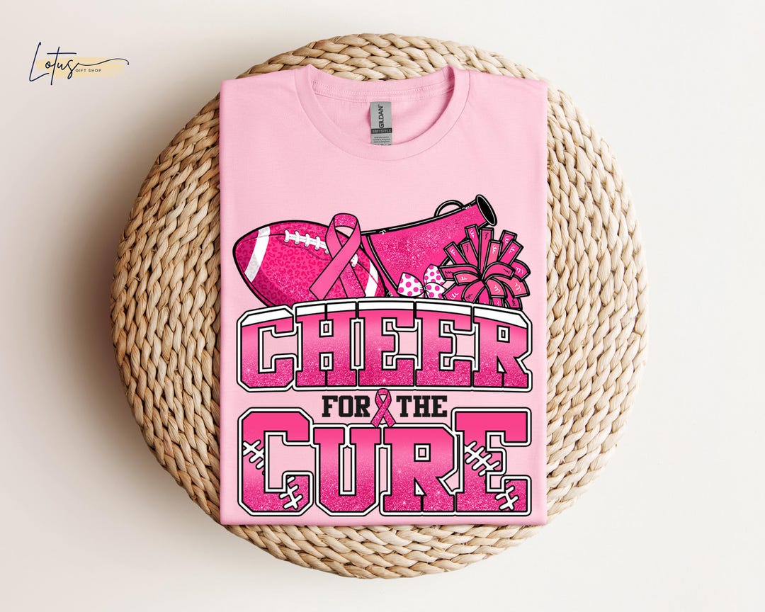 Cheer for the Cure Shirt, Breast Cancer Football Shirt, Breast Cancer ...