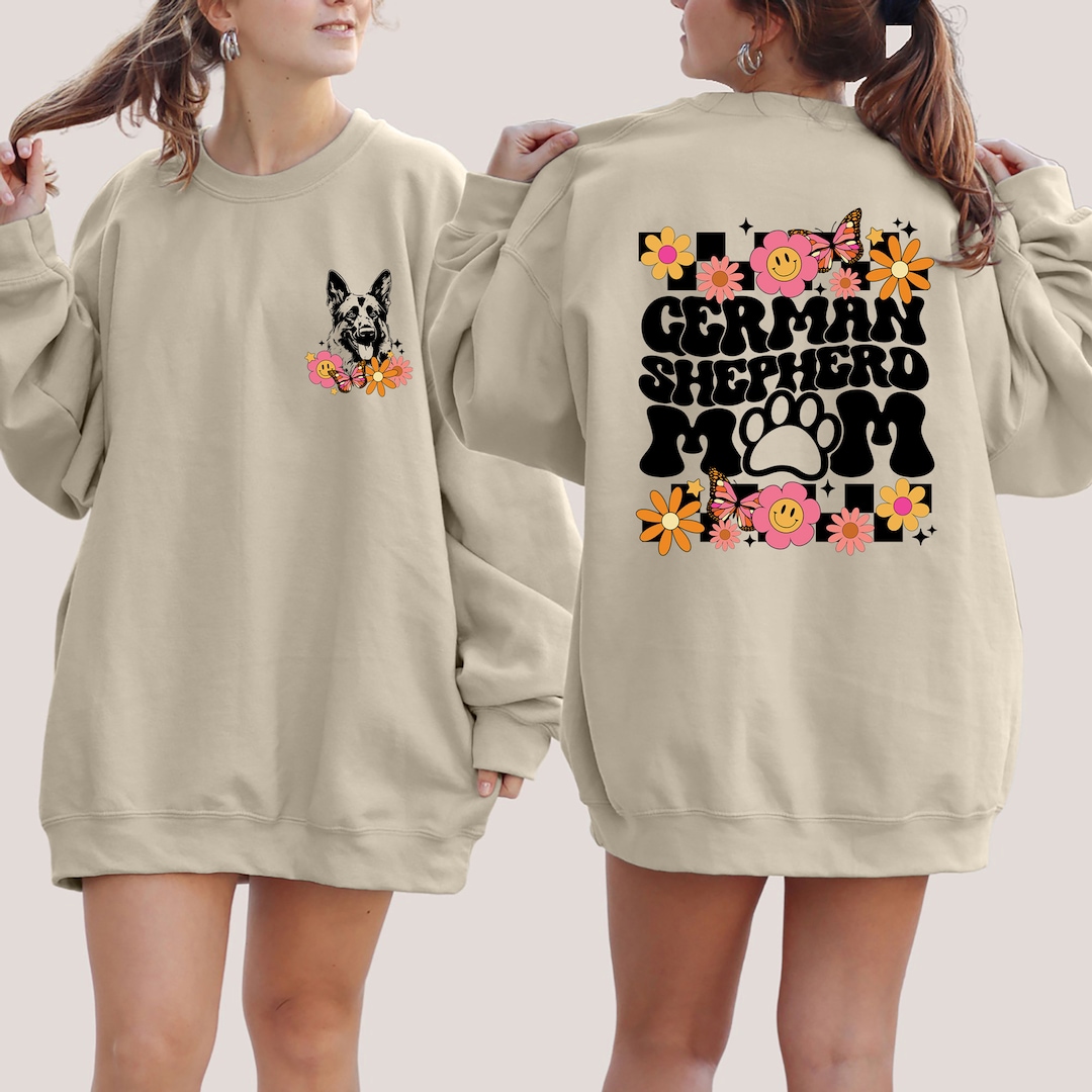 German Shepherd Mom Hoodie, Mom Dog Sweatshirt, Gift for Mom, German ...