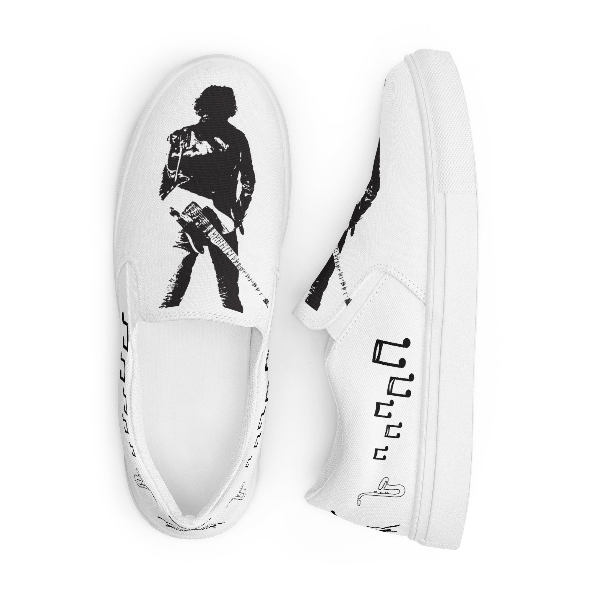 Bruce Springsteen Mens Slip-on Canvas Shoes - Etsy