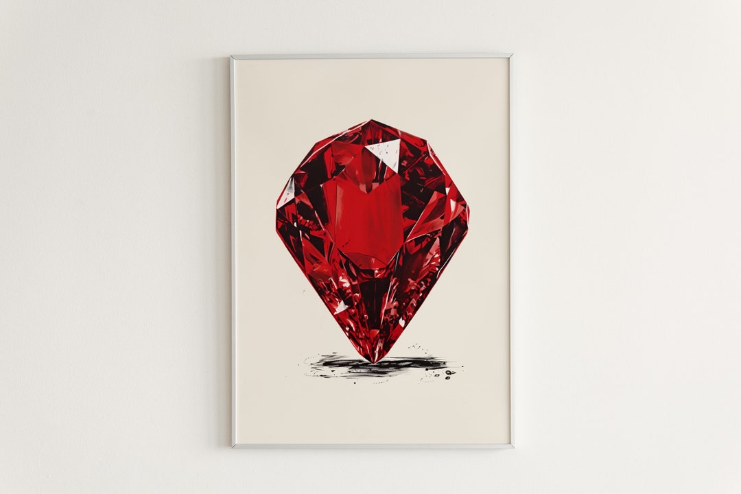 Striking Red Ruby Centerpiece: Exquisite Handcrafted Gem for Timeless ...