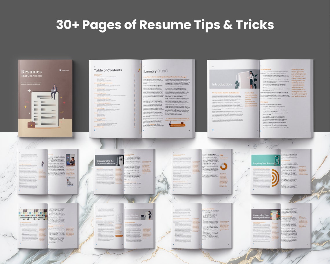 Resume Writing Guidebook Resumes That Get Noticed Resume Tips & Tricks ...
