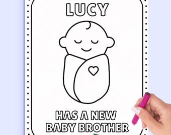 personalized big brother coloring book