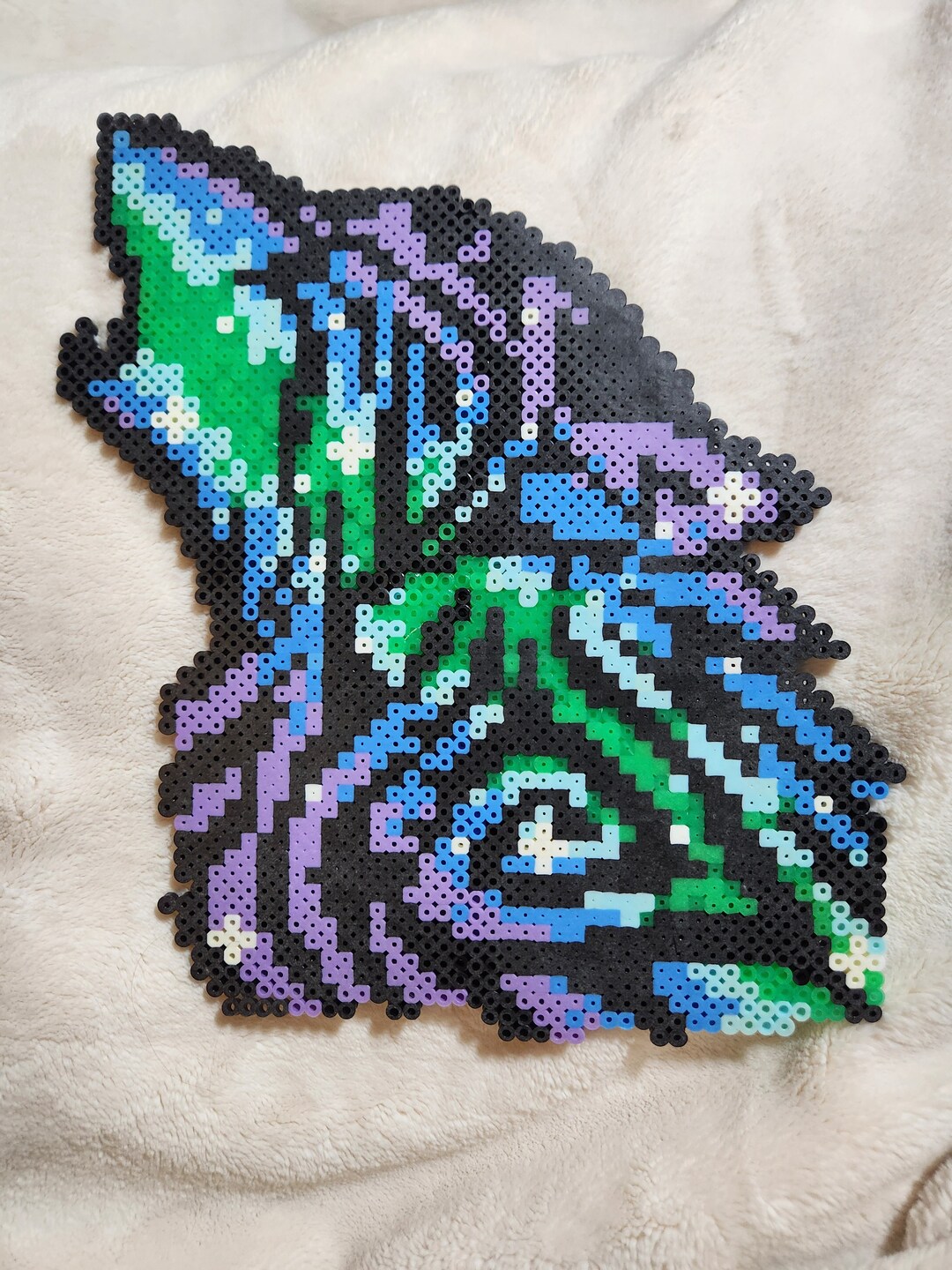 Multi-colored Galaxy Perler Bead Wolf - Etsy