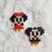 Tiny Perler Bead Mickey & Minnie Mouse - Etsy