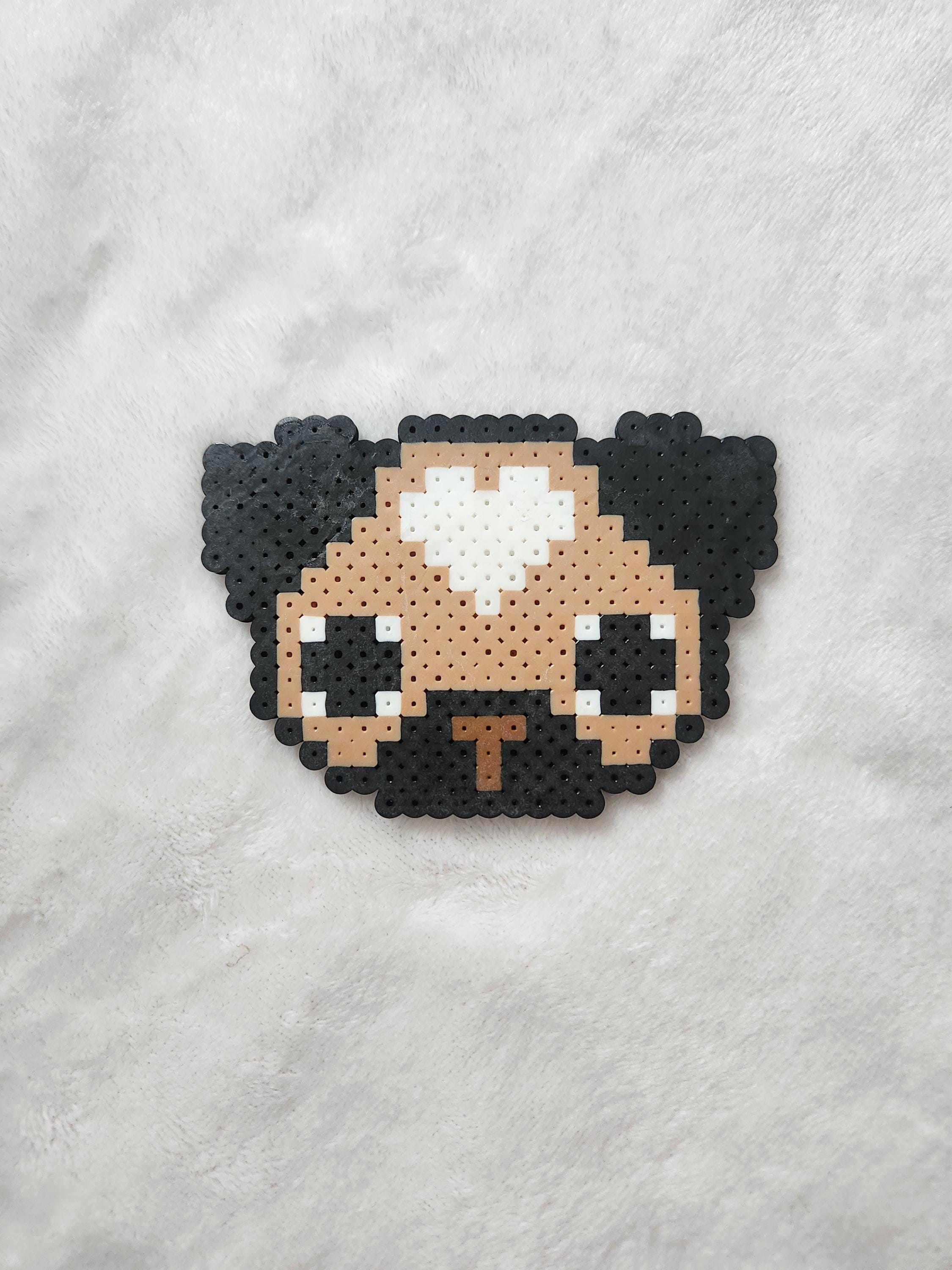 Perler Bead Pug With Heart Spot - Etsy