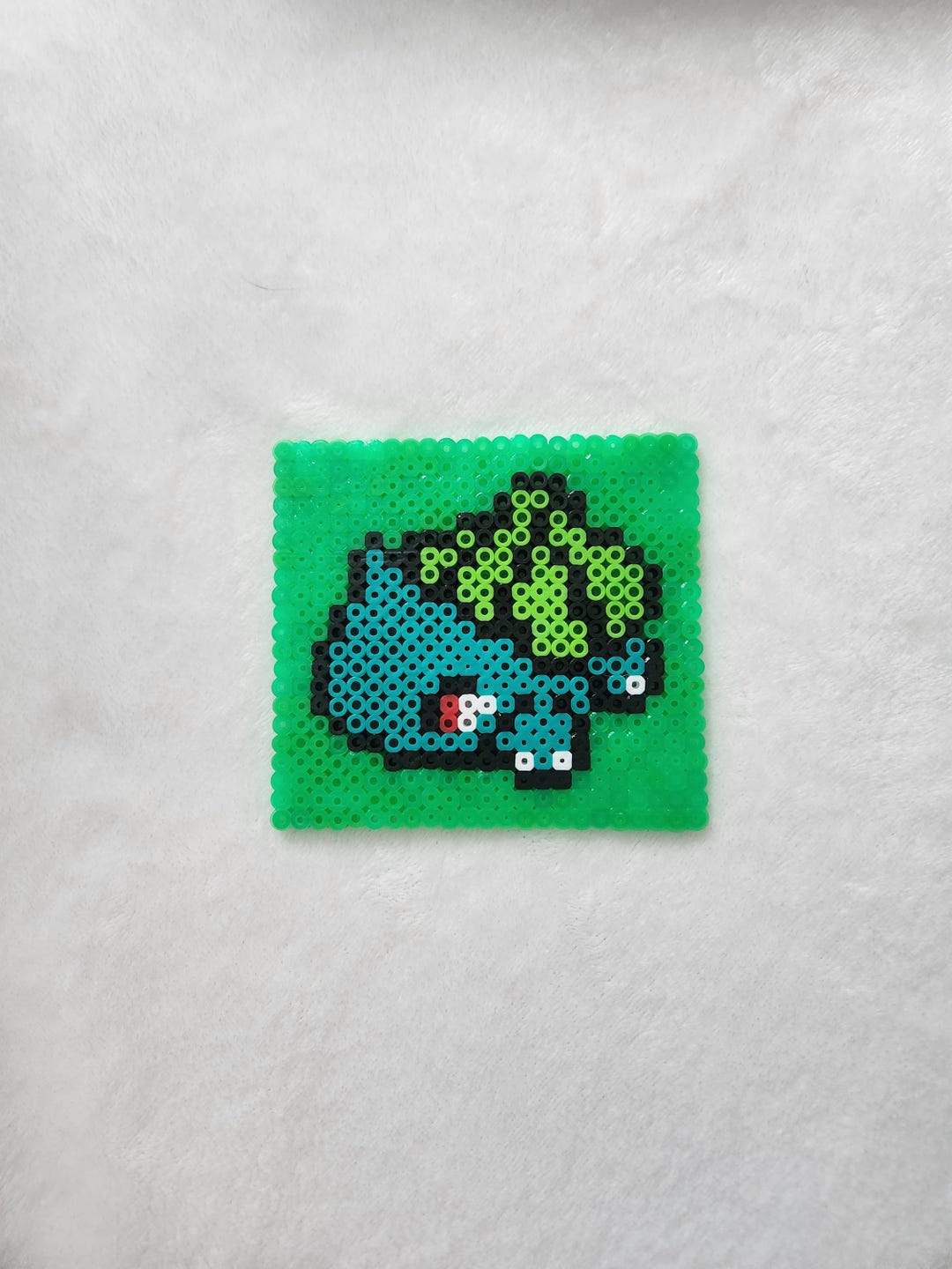 Perler Bead Bulbasaur Coaster - Etsy