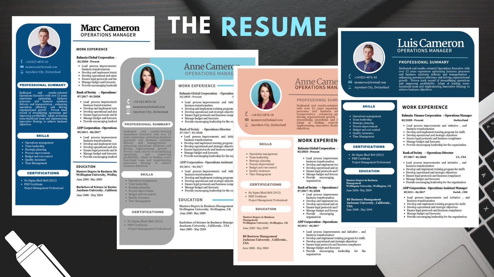 Digital Cover Letter and Resume Template - Etsy