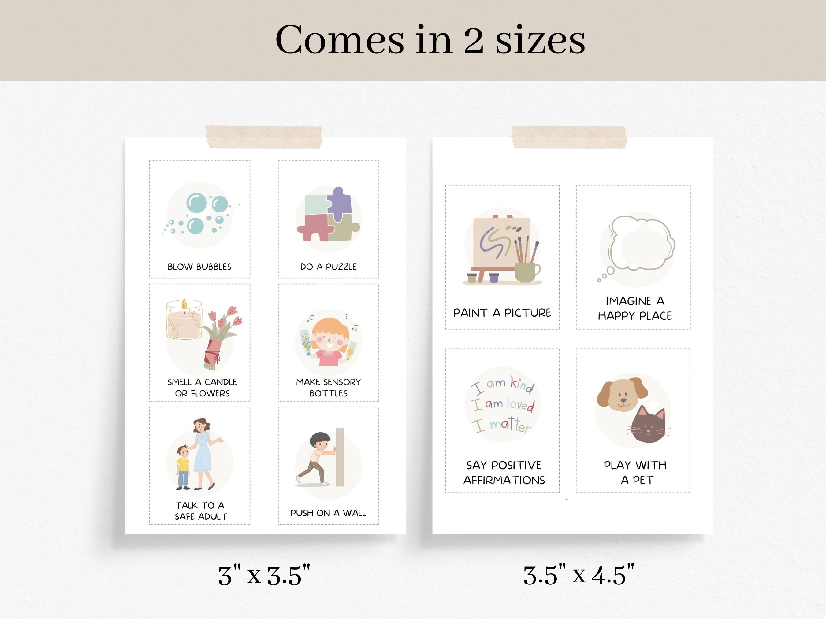 24 Calming Strategies Flashcards|calming Corner, Therapy Office Decor ...