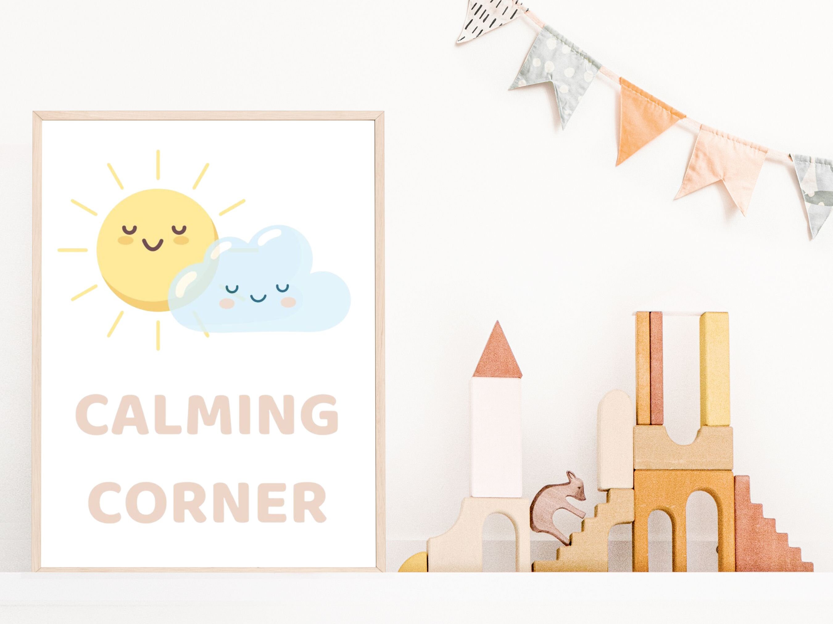 Calming Corner Print | Classroom Decor, Therapy Office Decor, Toy Room ...