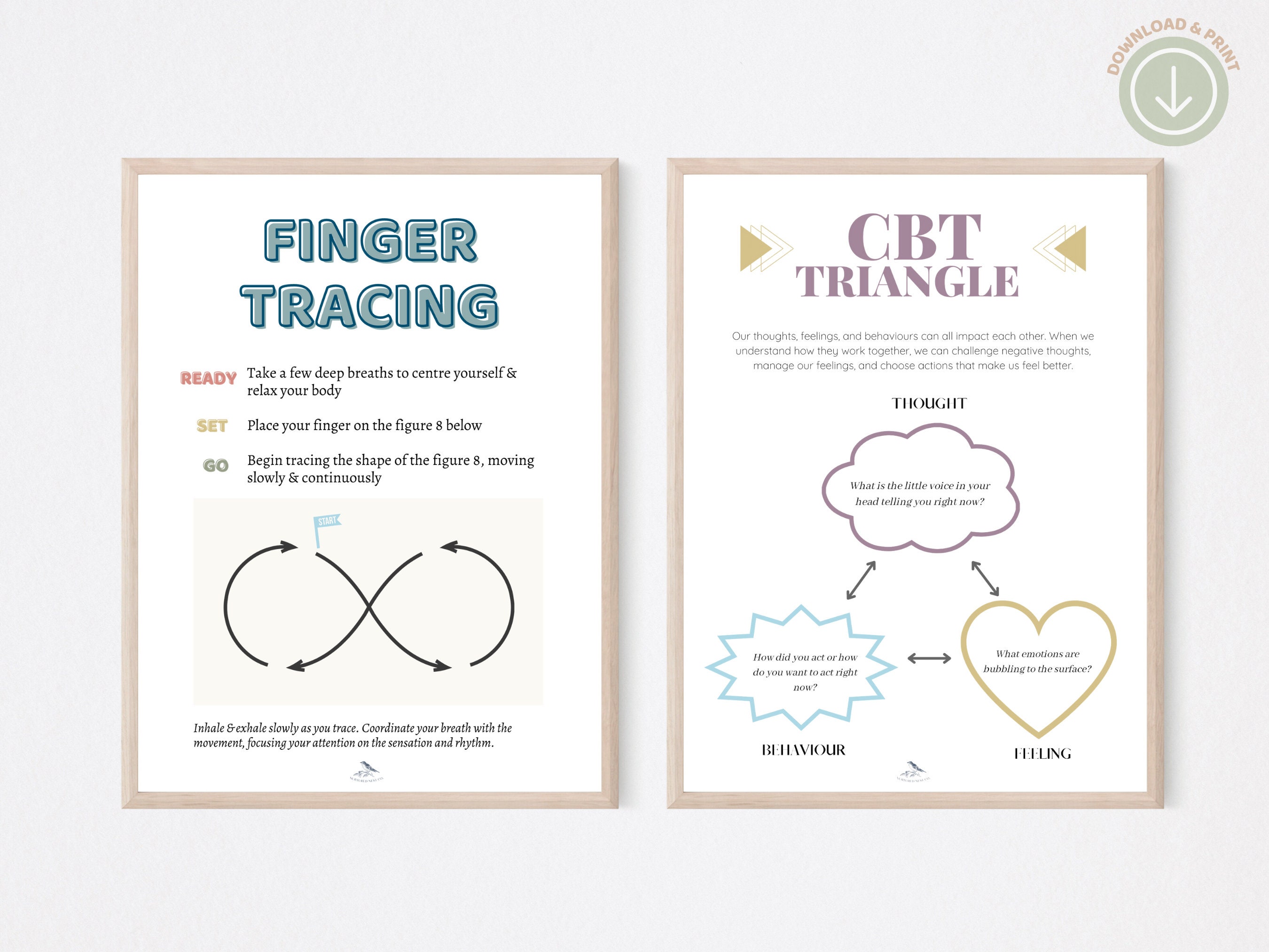 Therapy Poster Bundle | Anxiety Coping Skills, Therapy Office Decor ...