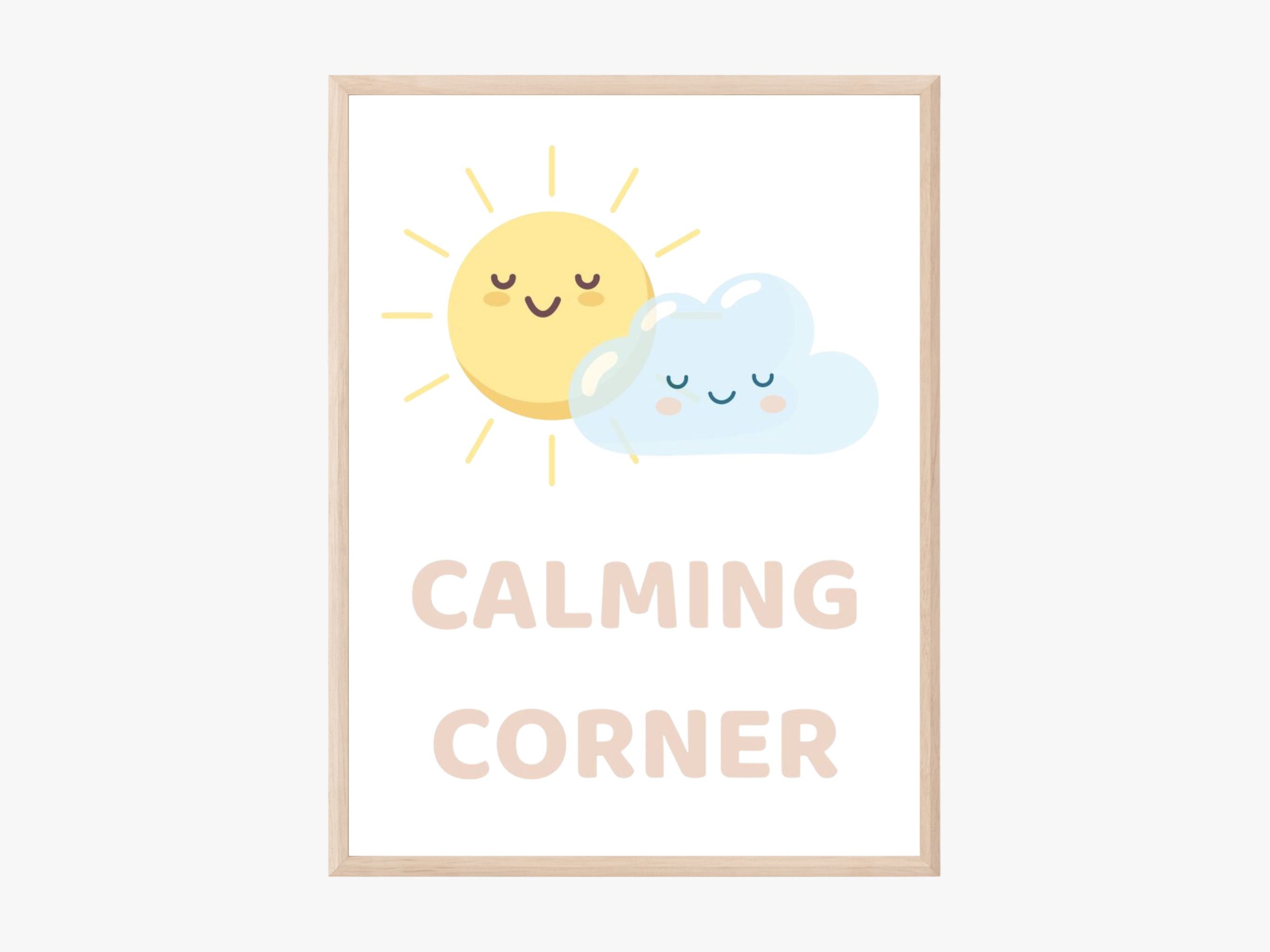 Calming Corner Print | Classroom Decor, Therapy Office Decor, Toy Room ...