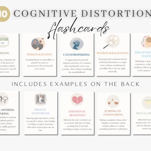 Cognitive Distortion Flashcards |negative Thoughts, Coping Skills ...