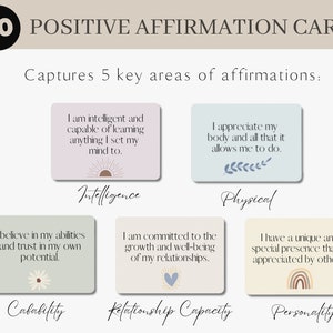 Positive Affirmation Cards Printable | Daily Affirmations, Self Love ...