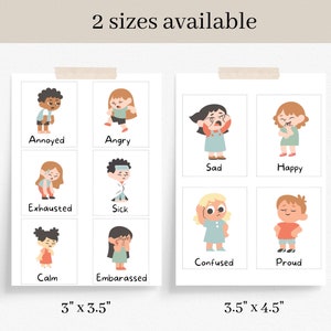 18 Emotion Flashcards for Kids - Instant Download and Print | Digital ...