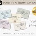 Positive Affirmation Cards Printable | Daily Affirmations, Self Love ...
