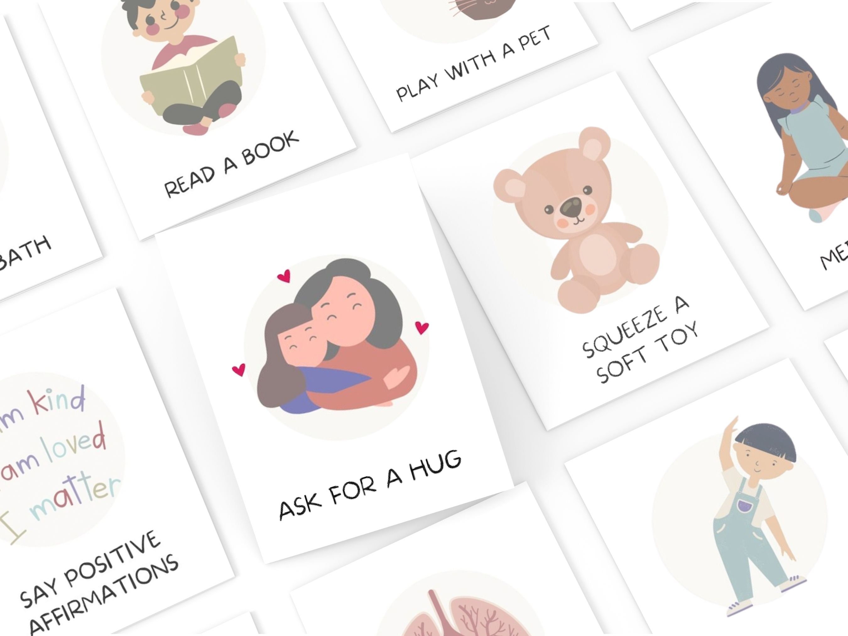 24 Calming Strategies Flashcards|calming Corner, Therapy Office Decor ...