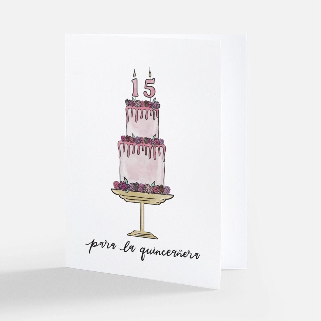 Quinceañera Card Happy Birthday Card Qinceañera Card - Etsy
