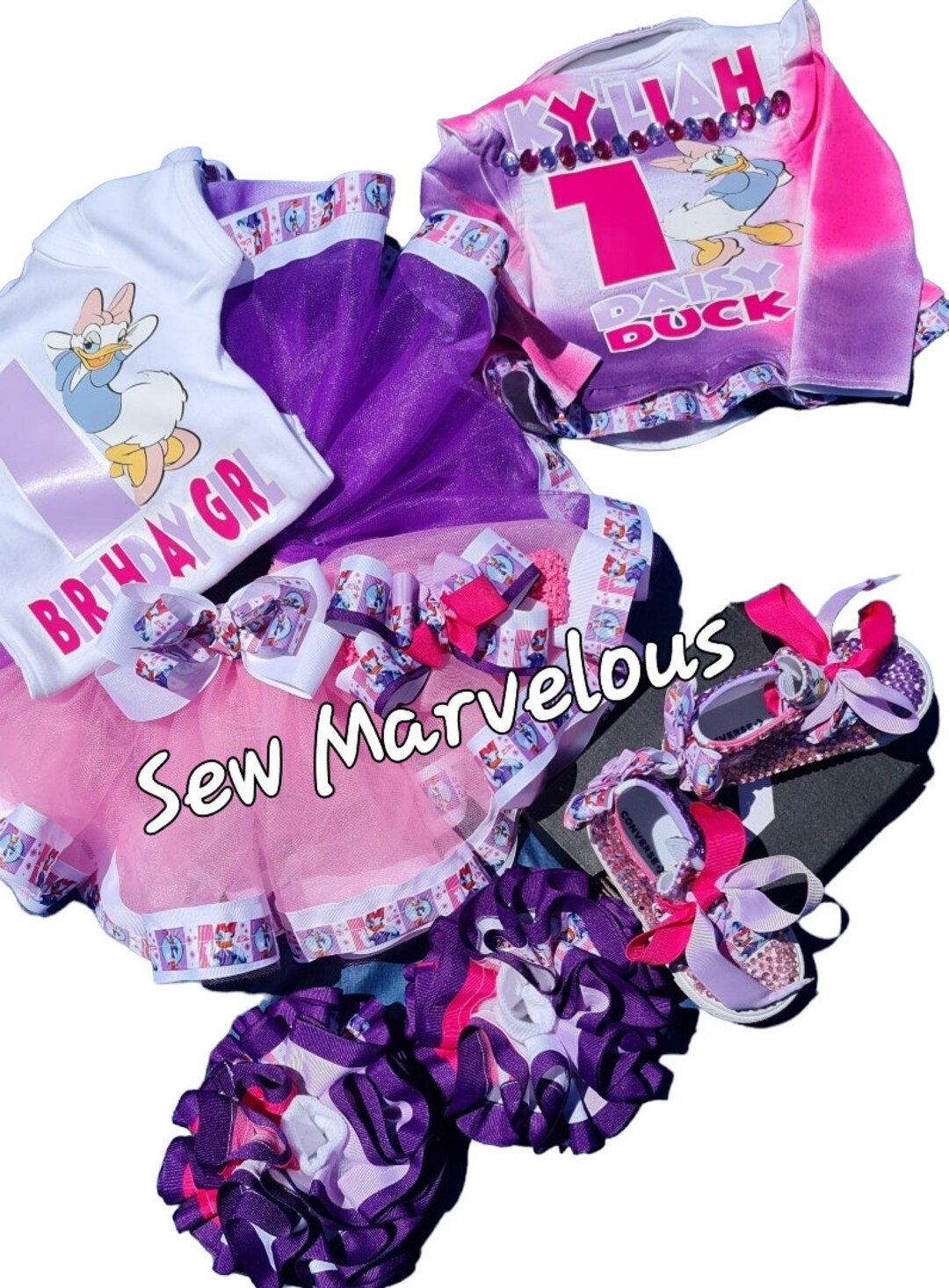 Daffy Duck Tutu Outfit for Girls, Toddler Tutu, Socks, Bow, Chuck ...