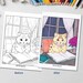 Soft Kitty Coloring Book - Cute Cozy Cats - Printable Coloring Pages ...