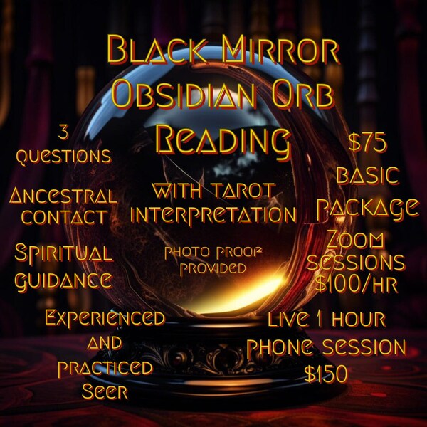 3" Obsidian Mirror - Etsy