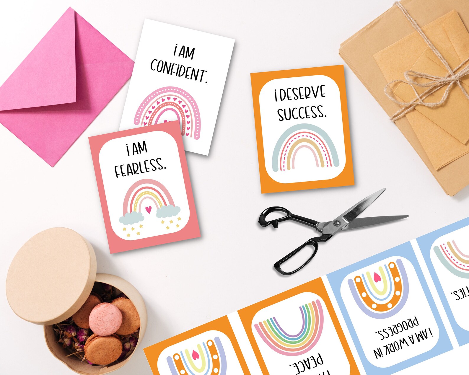 40 Digital Positive Quote Flash Cards, Positive Affirmation Cards ...