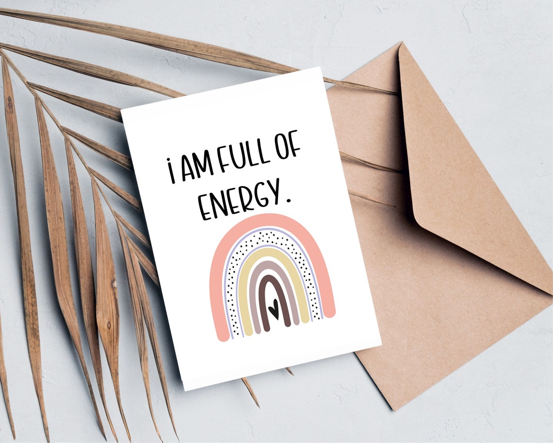 40 Digital Positive Quote Flash Cards, Positive Affirmation Cards ...