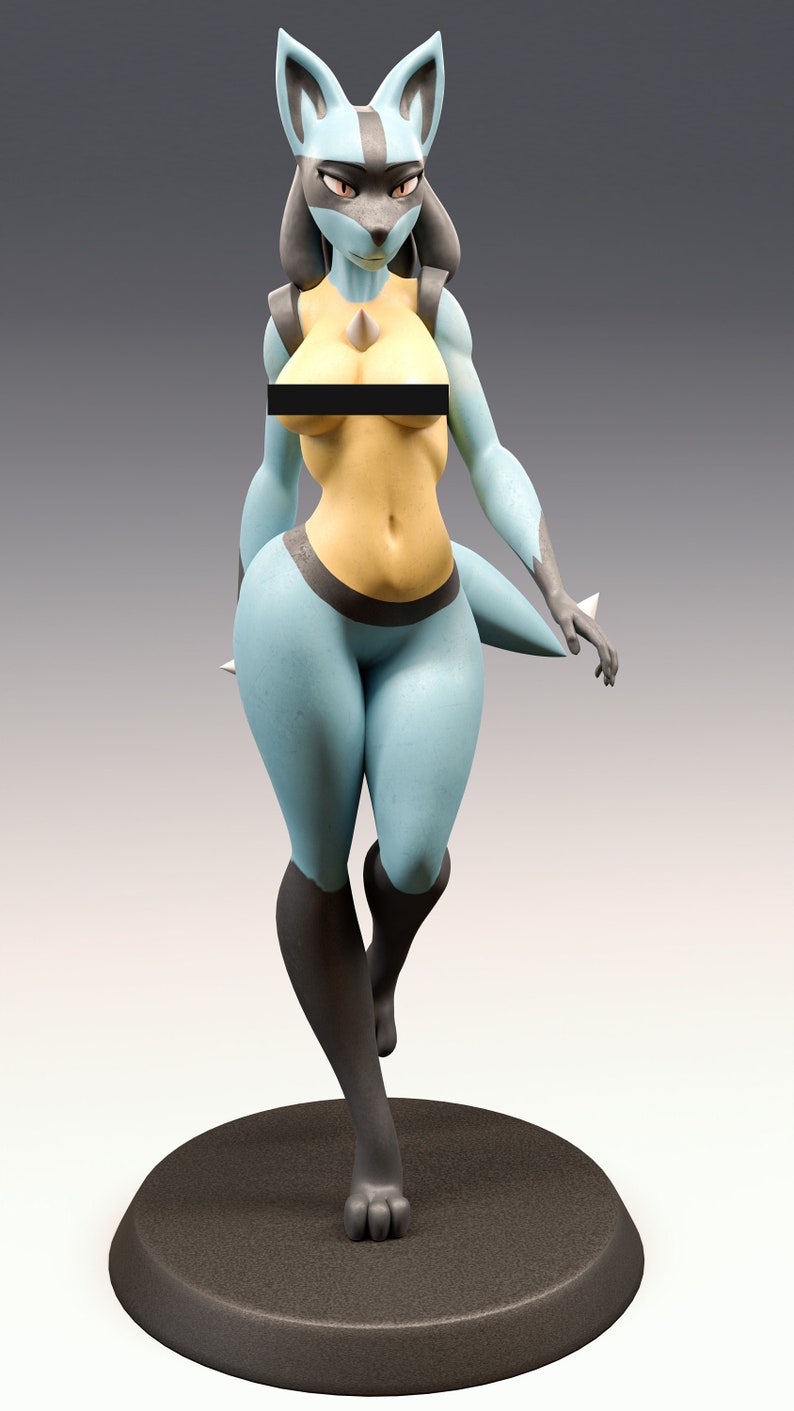 Lucario 3D Printing Model STL File for 3D Printing NSFW - Etsy Australia