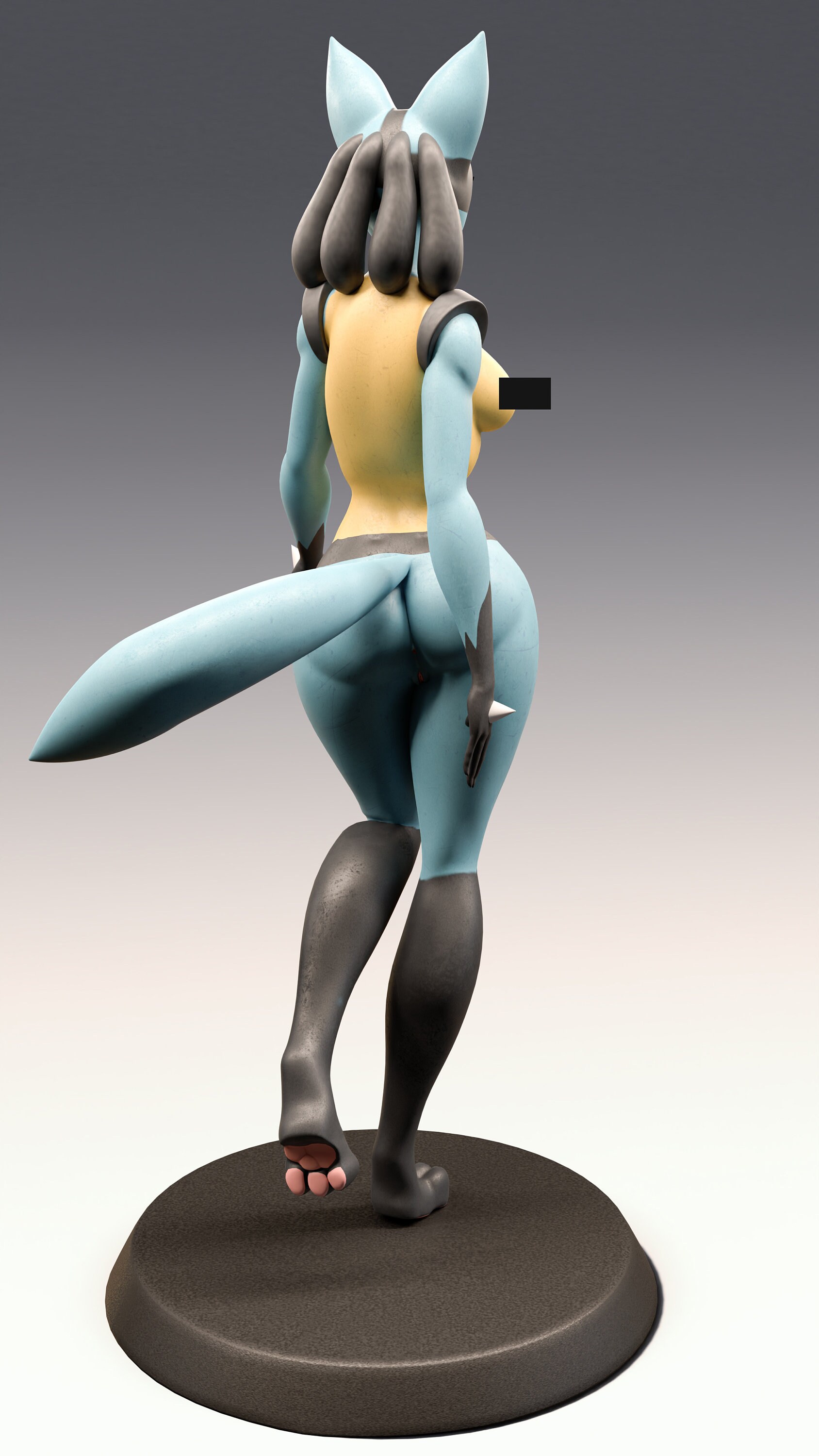 Lucario 3D Printing Model STL File for 3D Printing NSFW - Etsy Australia
