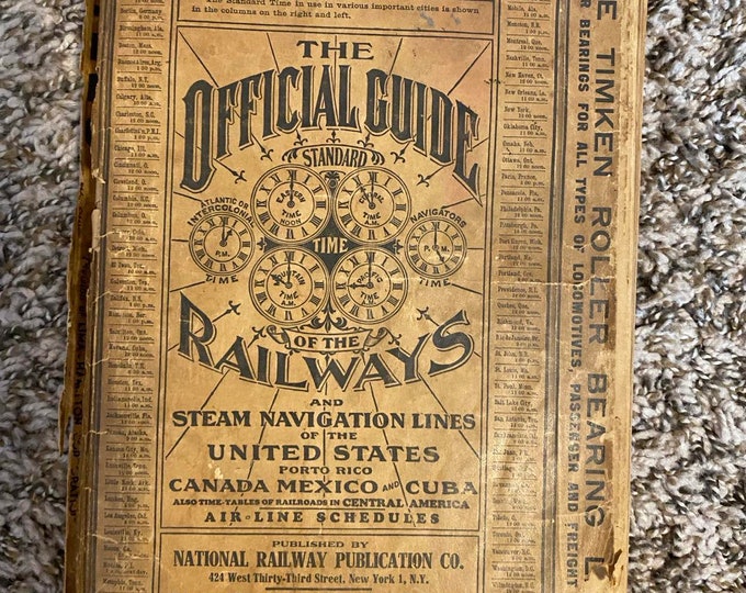 1948 Official Guide of the Railways - Etsy